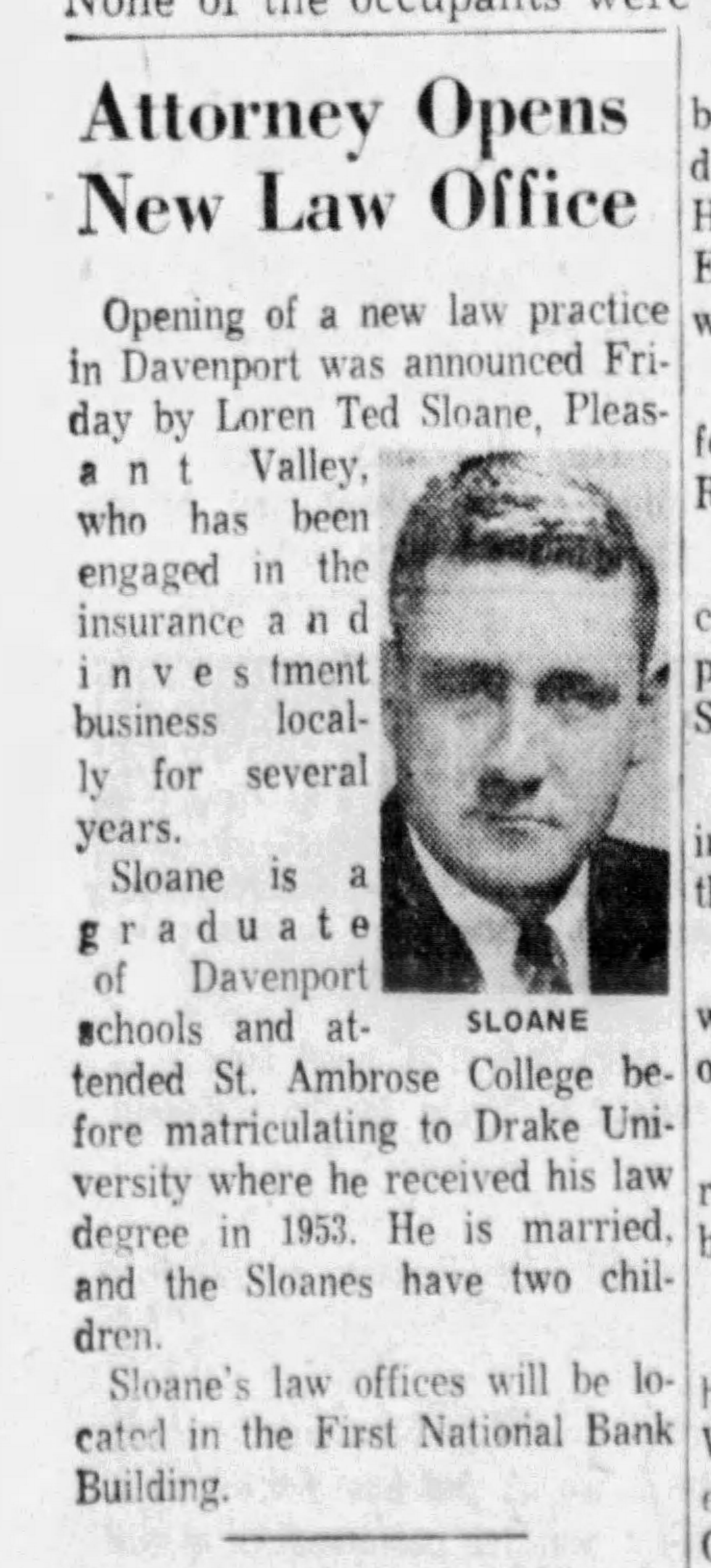 In Memoriam: Loren “Ted” Sloane | Primary Selections from Special ...