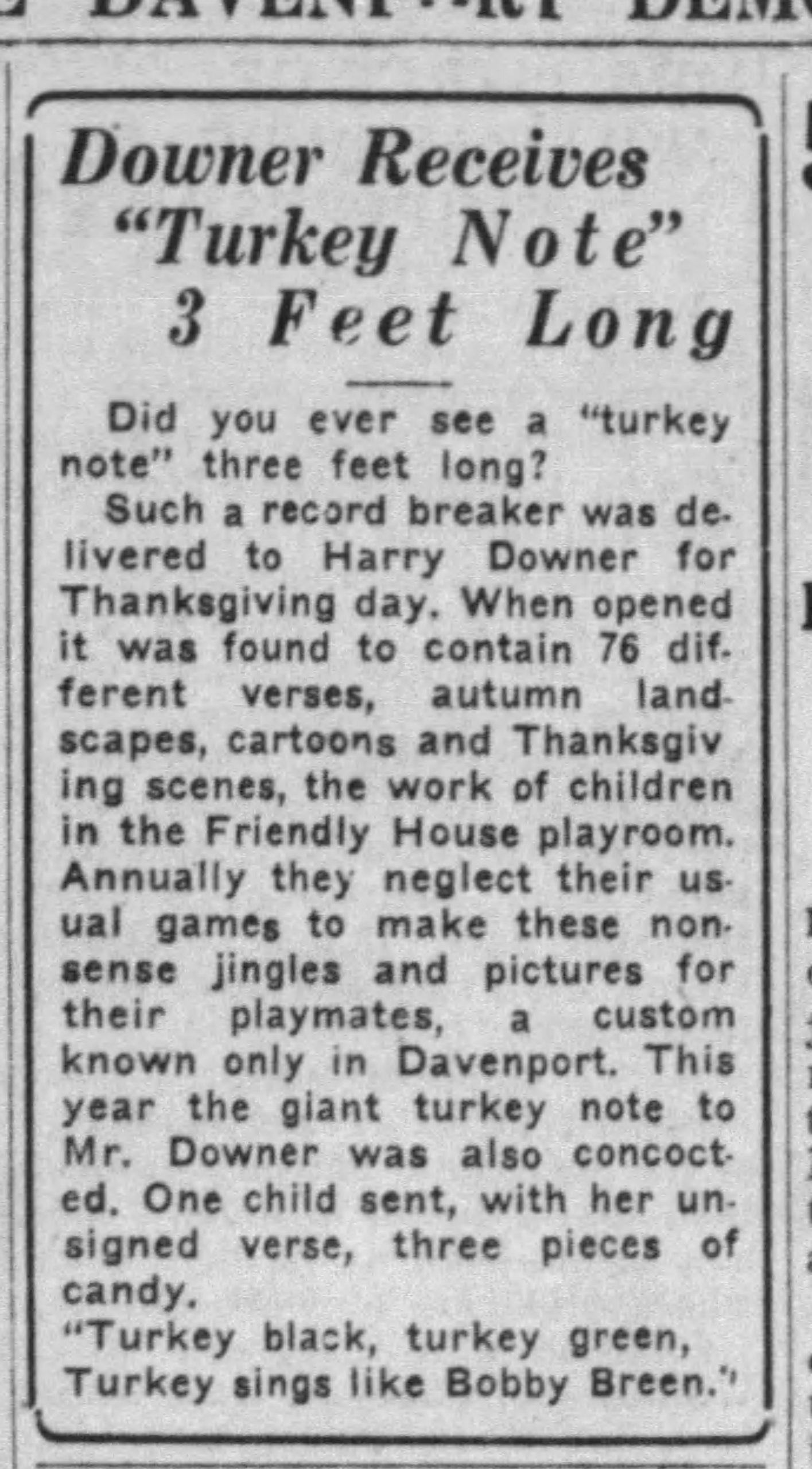 Happy Thanksgiving! Another serving of Turkey Notes, please! | Primary ...